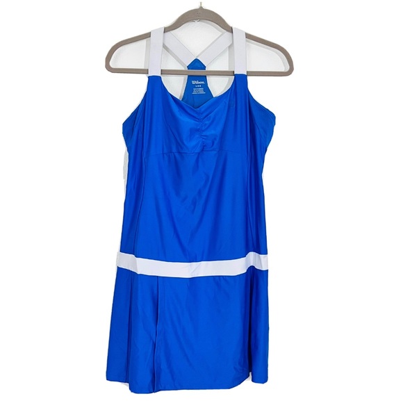 Wilson | Dresses | Wilson Tea Lawn Blue Stretch Outdoor Tennis Dress ...